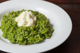 Nettle Risotto with Whipped Burrata - The Taste Edit