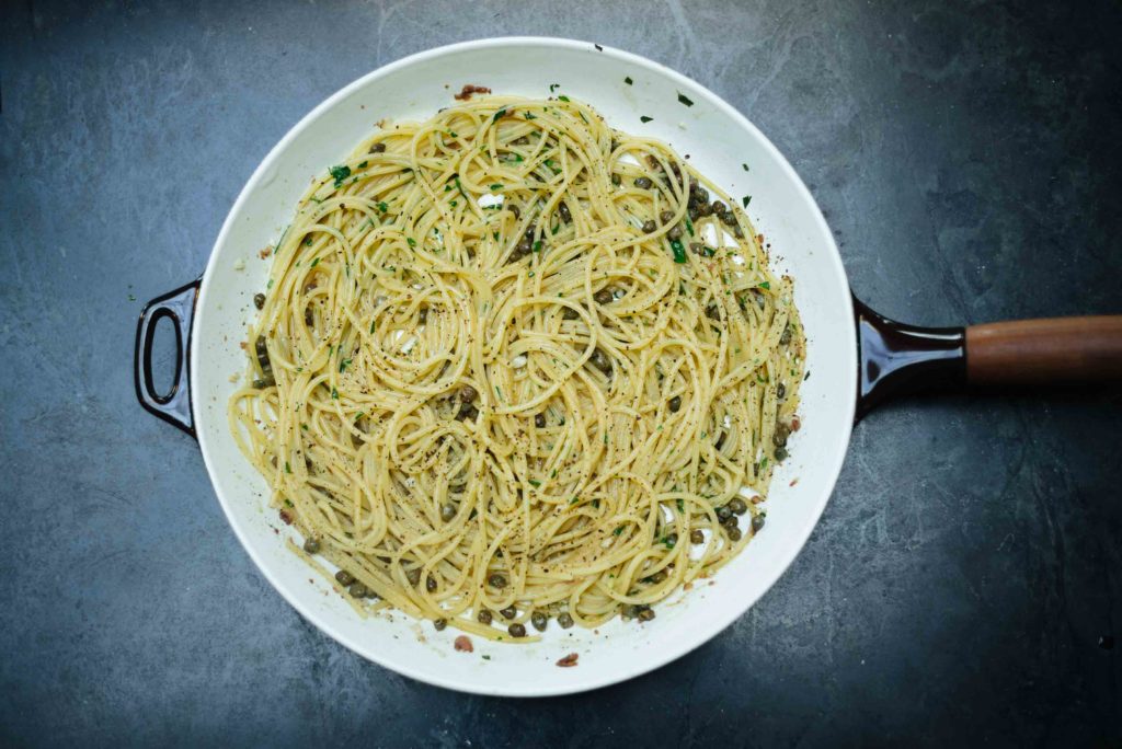 Spaghetti with Anchovies and Capers - The Taste Edit