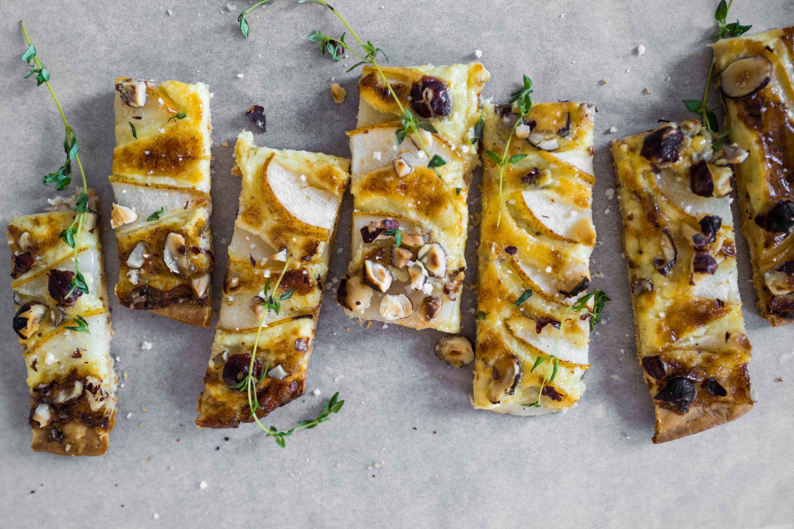 Pear, Hazelnut, and Comte Cheese Tart - The Taste Edit
