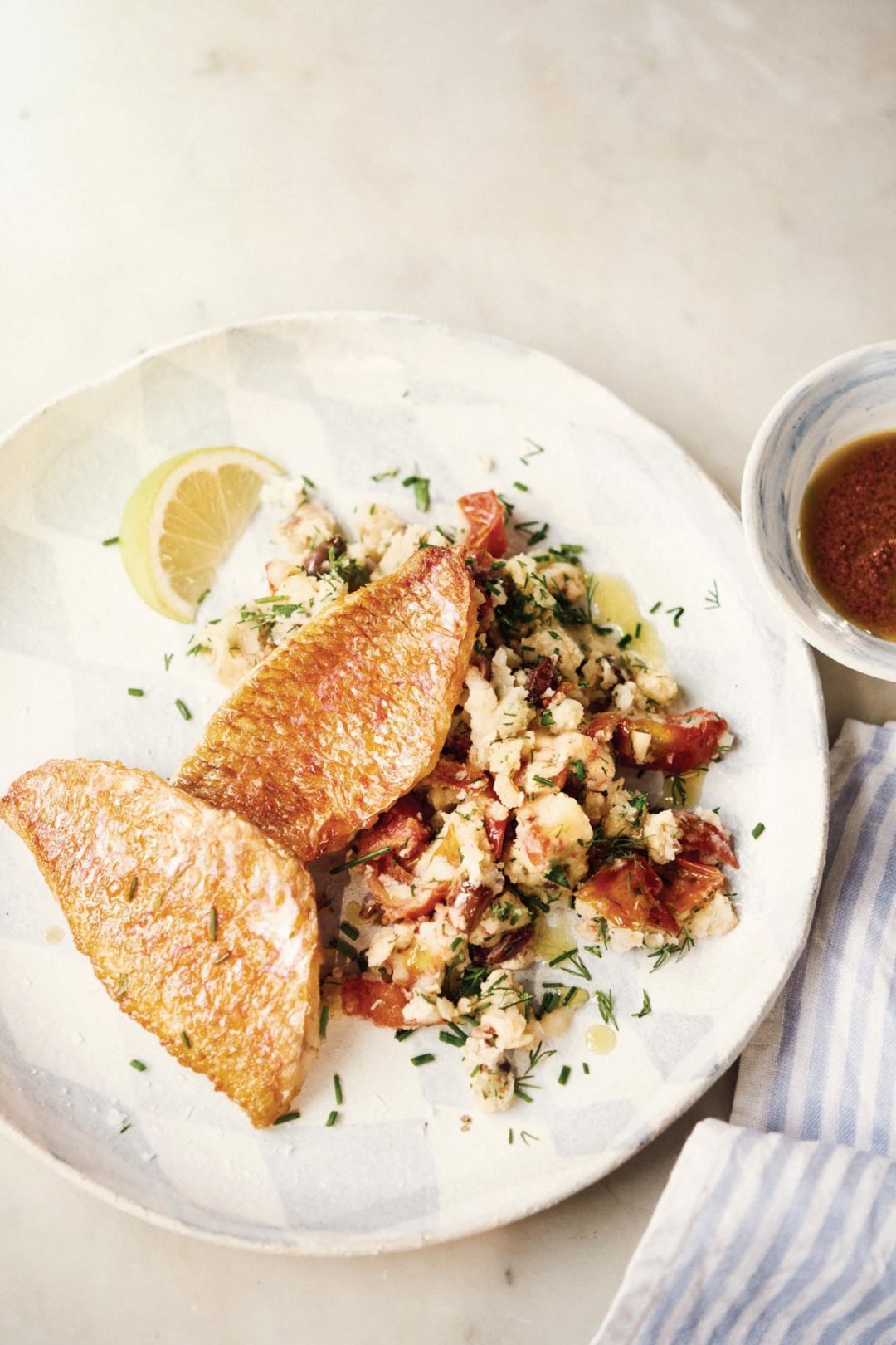 Red Mullet with Provencal Mashed Potatoes - The Taste Edit