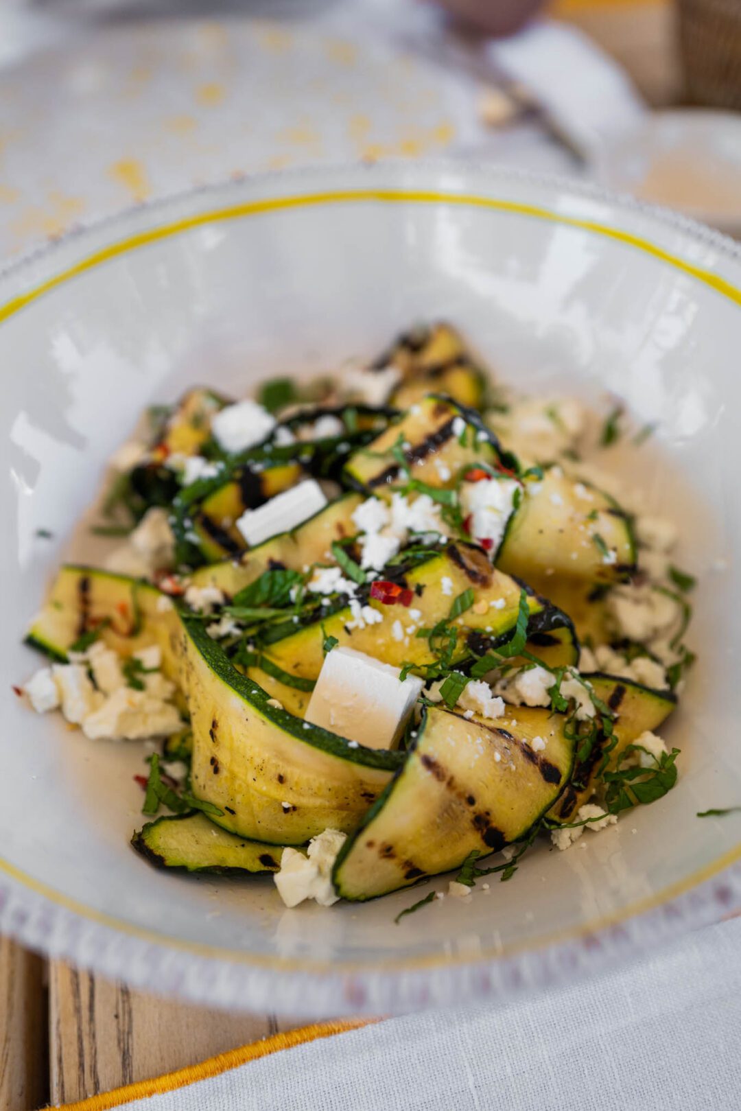 Grilled Zucchini and Feta Salad - The Taste Edit