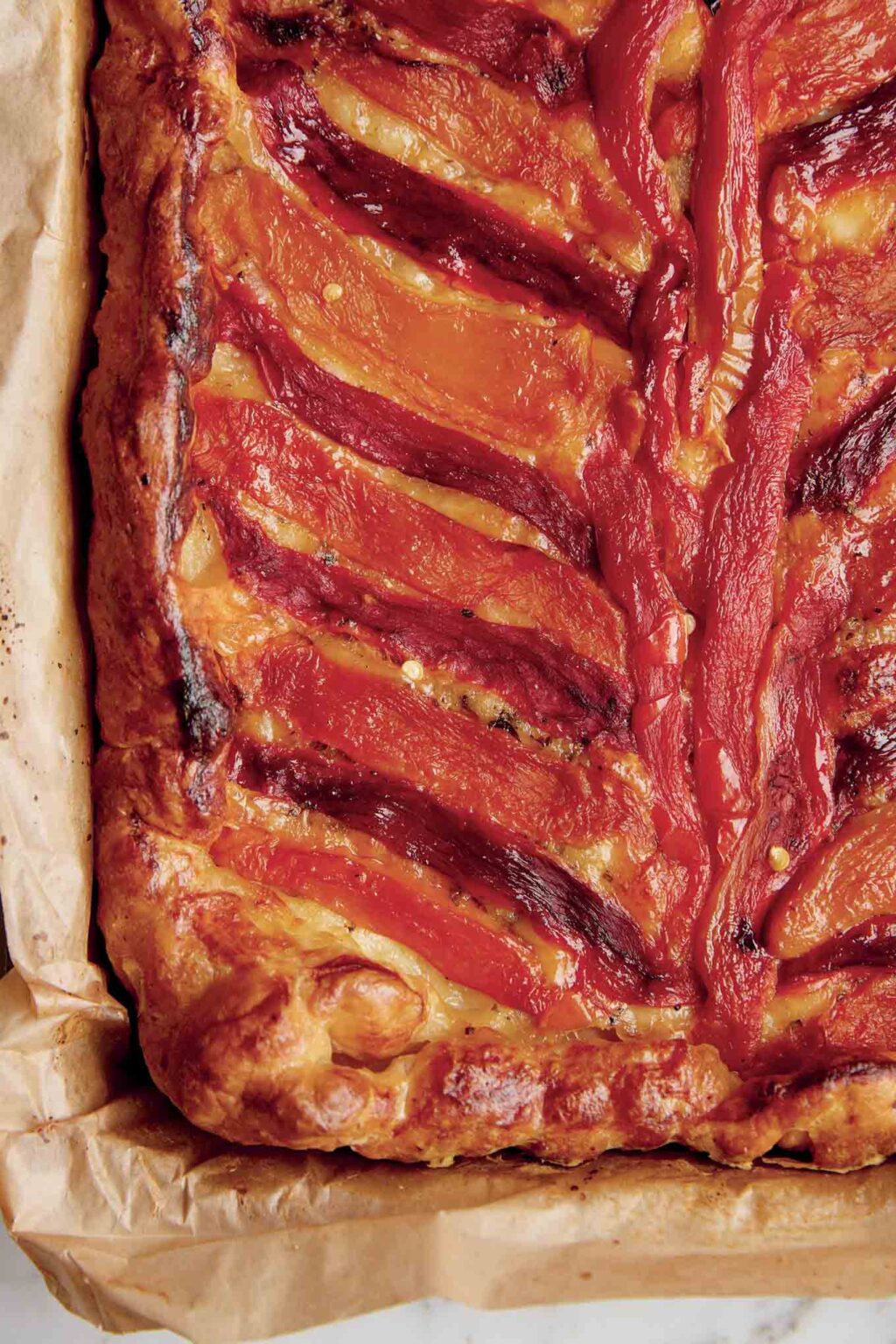 Peppers and Mozzarella Flaky Tart - The Taste Edit