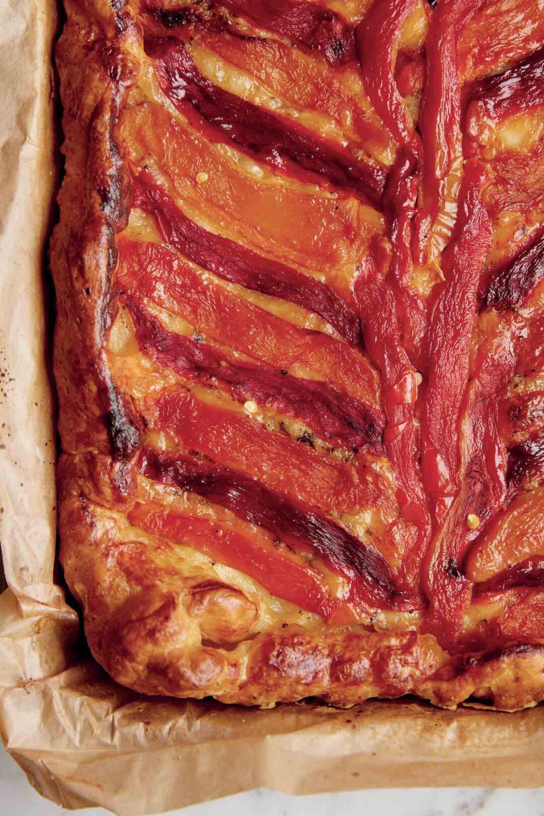 Peppers and Mozzarella Flaky Tart - The Taste Edit