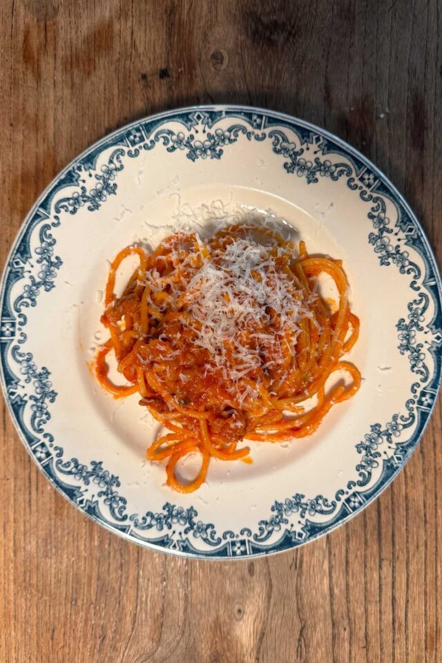 Spaghetti with Sausage and Shallots - The Taste Edit